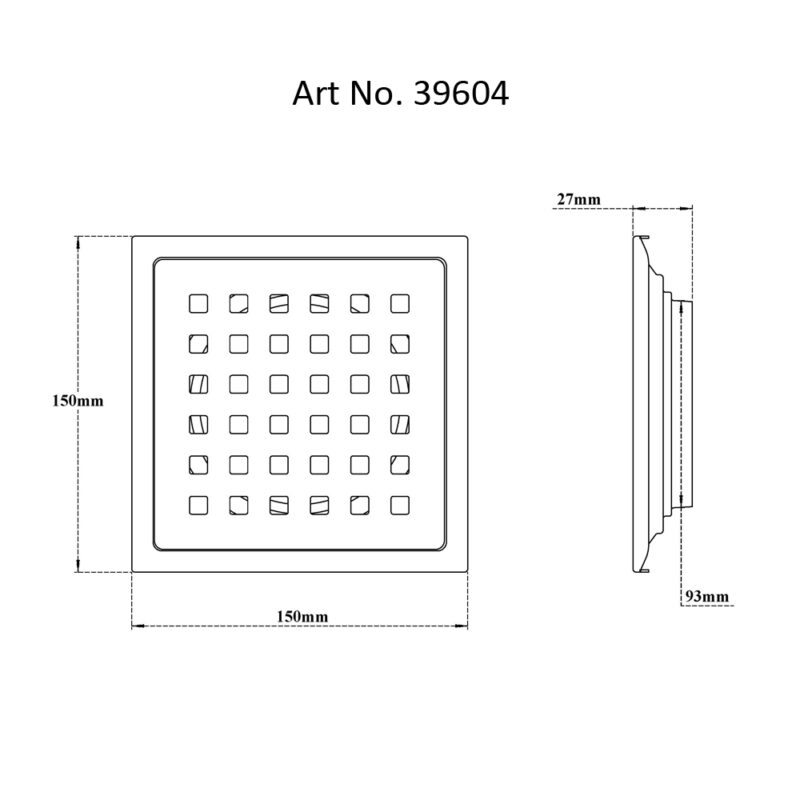 Viking India » Square Drain