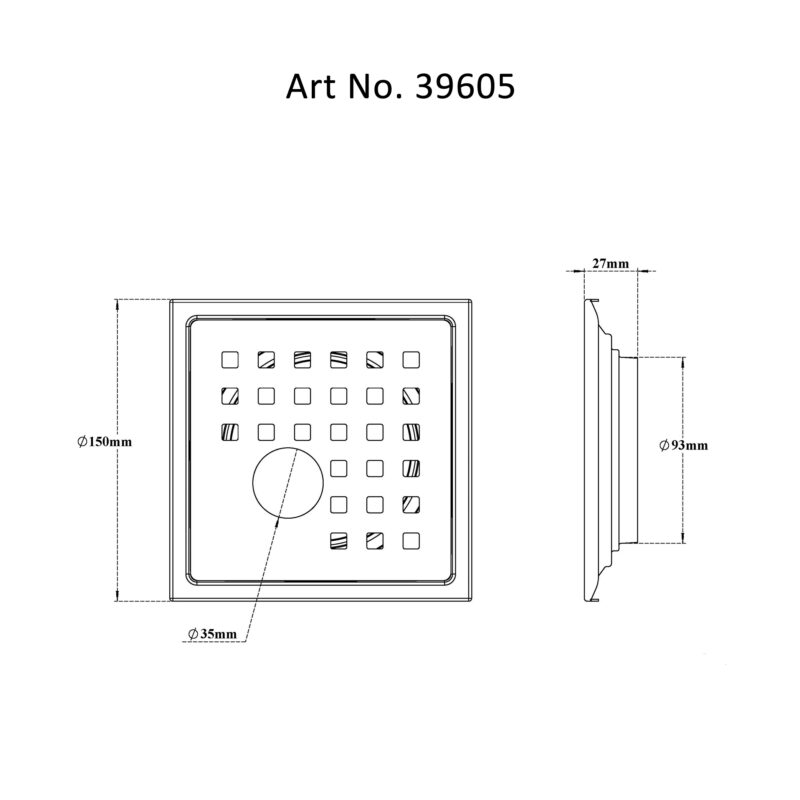 Viking India » Square Drain