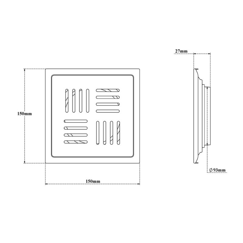 Viking India » Square Drain