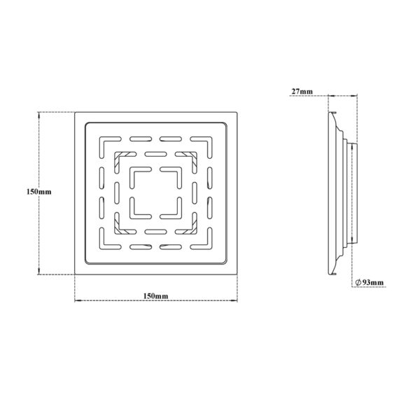Viking India » Square Drain