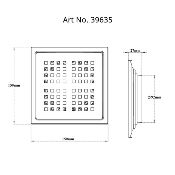 Viking India » Square Drain
