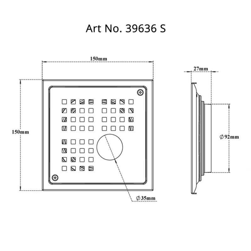 Viking India » Square Drain