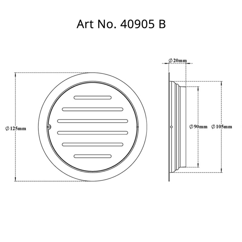 Viking India » Drain Flat Round – Slotted
