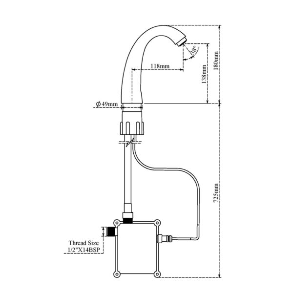 Viking India » Sensor Faucet for Wash Basin