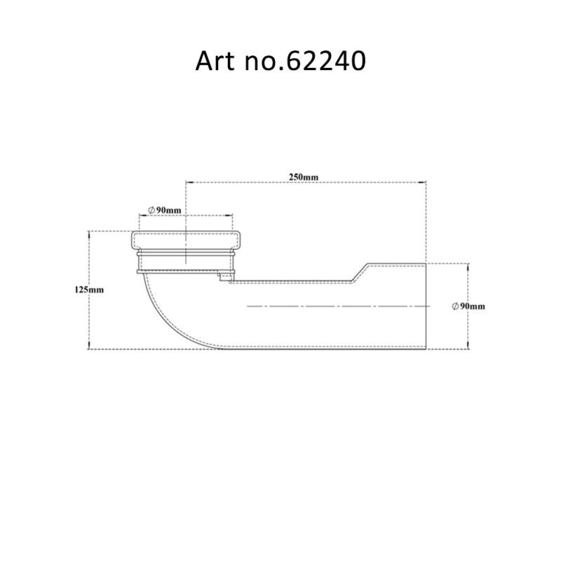 Viking India » Connector Bend 90° for WC Wall-hung